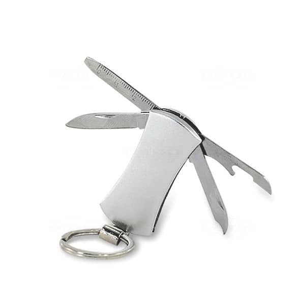 Chaveiro de Metal com Canivete Personalizado | Ninja Brindes